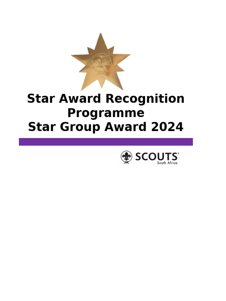 Star Award Recognition Programme 2024 | PDF | Outdoor Recreation ...