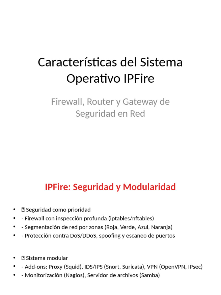 IPFire Resumen | PDF