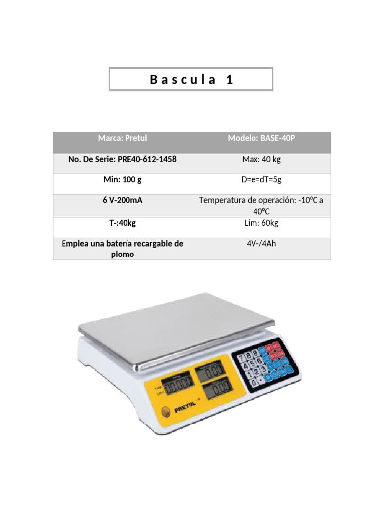 Bascula 1 | PDF