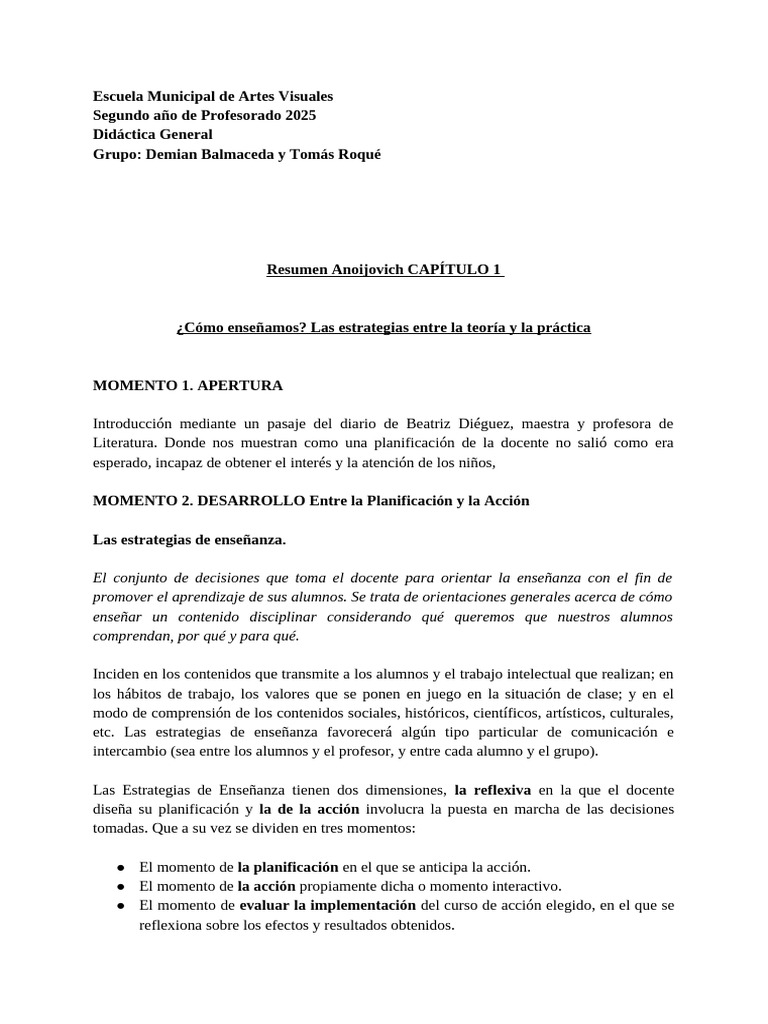 Resumenes Sobre DIDÁCTICA GENERAL, y Reseña de Pelicula - Demian-Balmaceda-Tomás-Roque-2do Año T ...