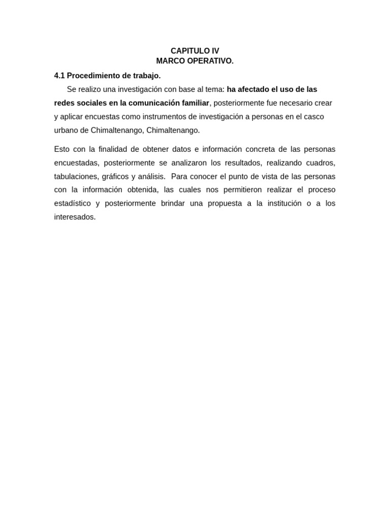 Metodologia (Marco Operativo) | PDF