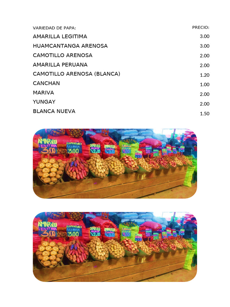 Variedad de Papa | PDF