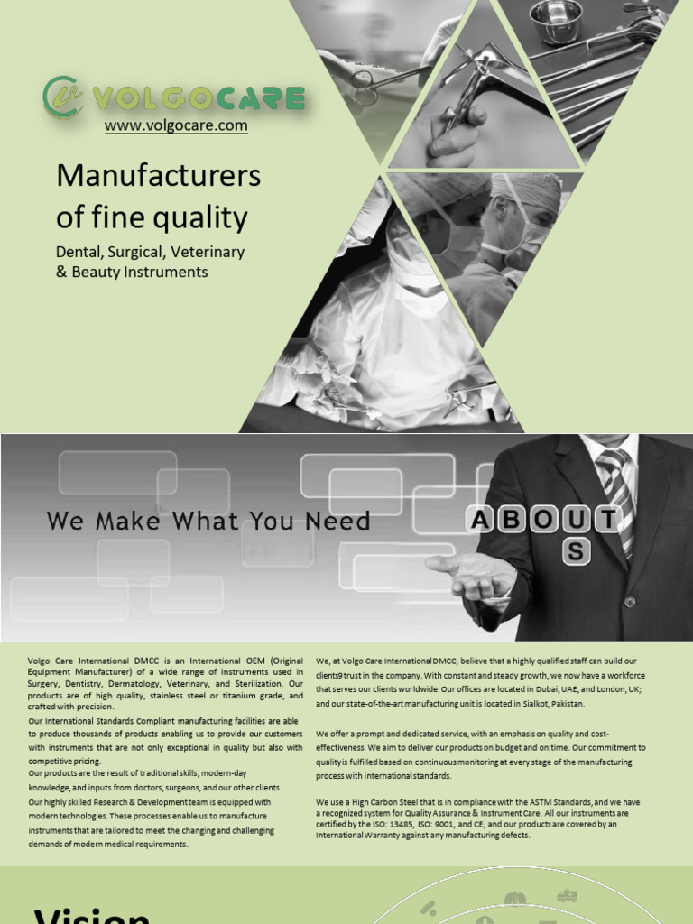 Volgo Care International DMCC Overview | PDF | Machining | Surgery