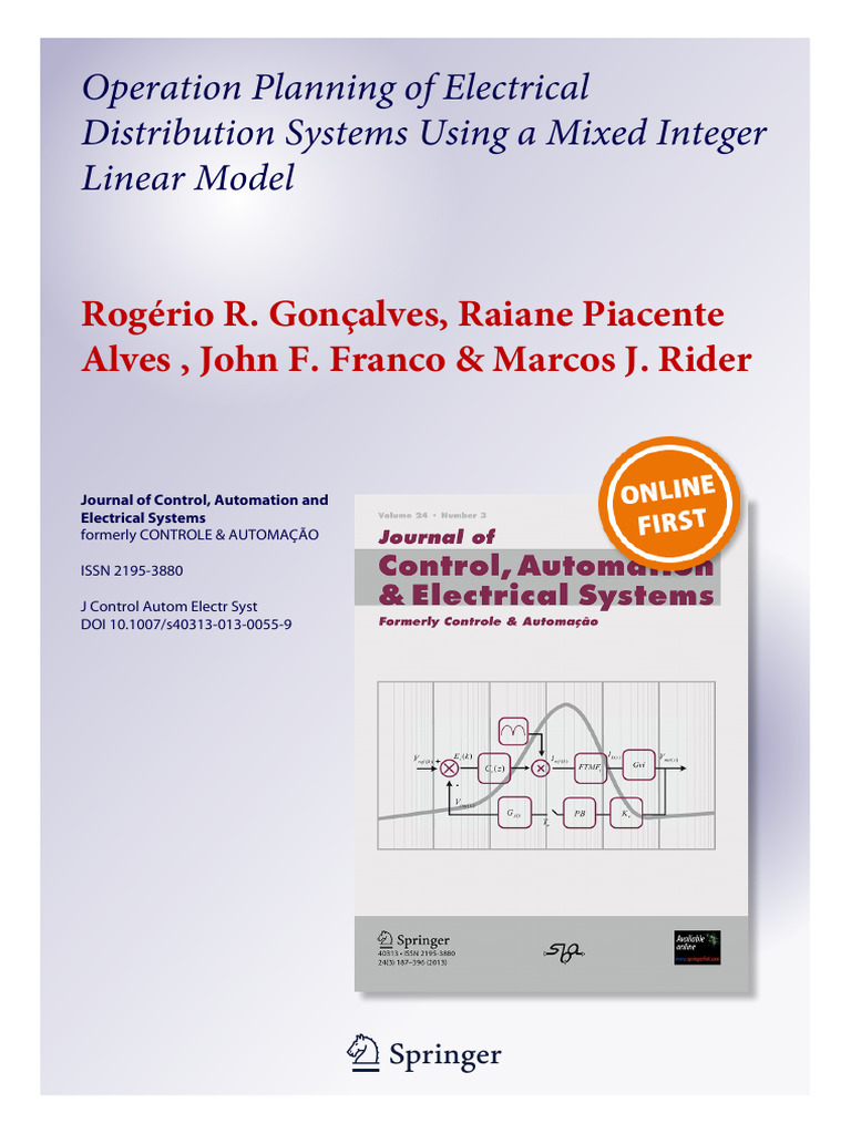 2013 Operation Planning of Electrical | PDF | Ac Power | Capacitor