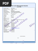Leave Application Proforma | PDF