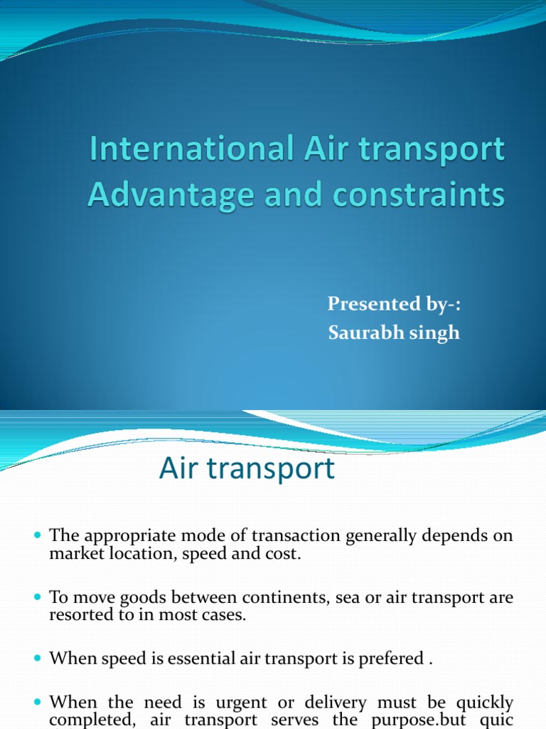 Advantages of Air Transport Explained | PDF | Aviation | Transport