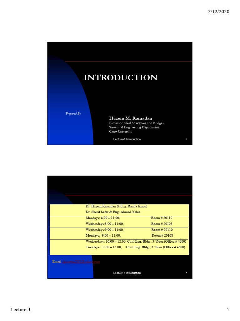 A L1 STR N302 Introduction Spring 2020 | PDF | Truss | Structural Load