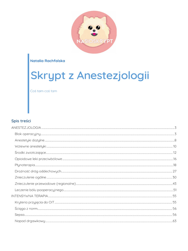 Nasioskrypt Anesty | PDF