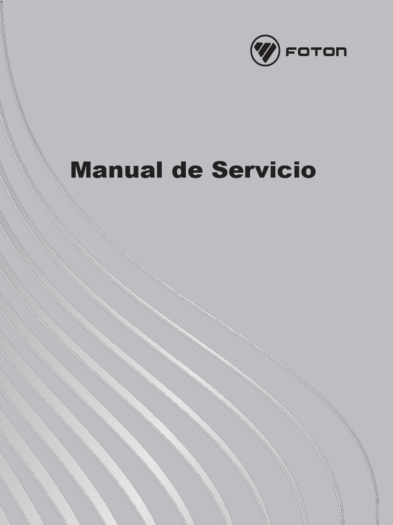 Manual de Servicio Bus Foton AUV | PDF | Fuente de alimentación ...
