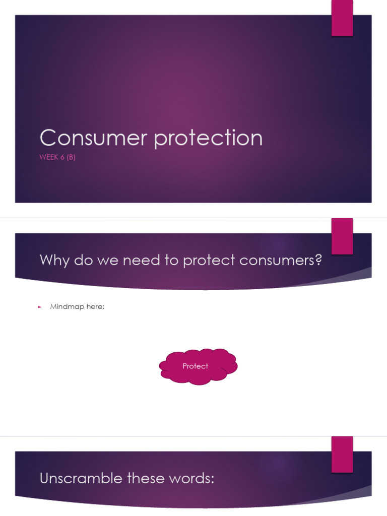 Consumer Protection | PDF | Offer And Acceptance | Civil Law (Legal System)