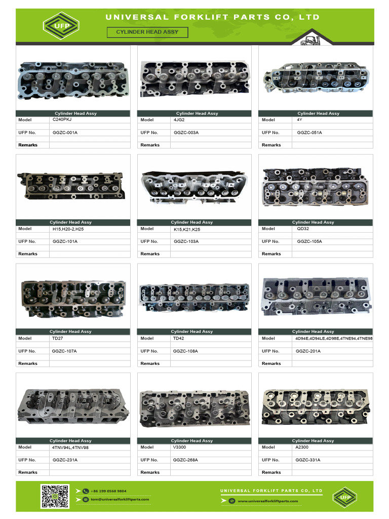 Cylinder Head Assembly Specifications | PDF