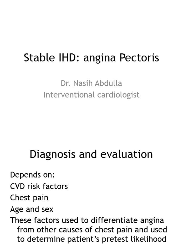 Stable CAD Dr. Nasih Abdulla | PDF