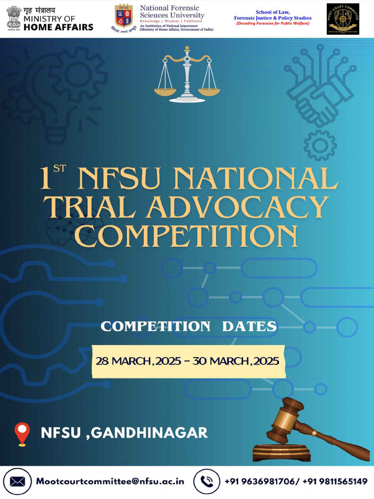 NFSU LawFest 2025 Brochure - 23-63 | PDF