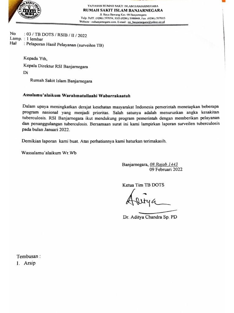 Prognas 2.2 D, Lap Hasil Pelaynan TB | PDF
