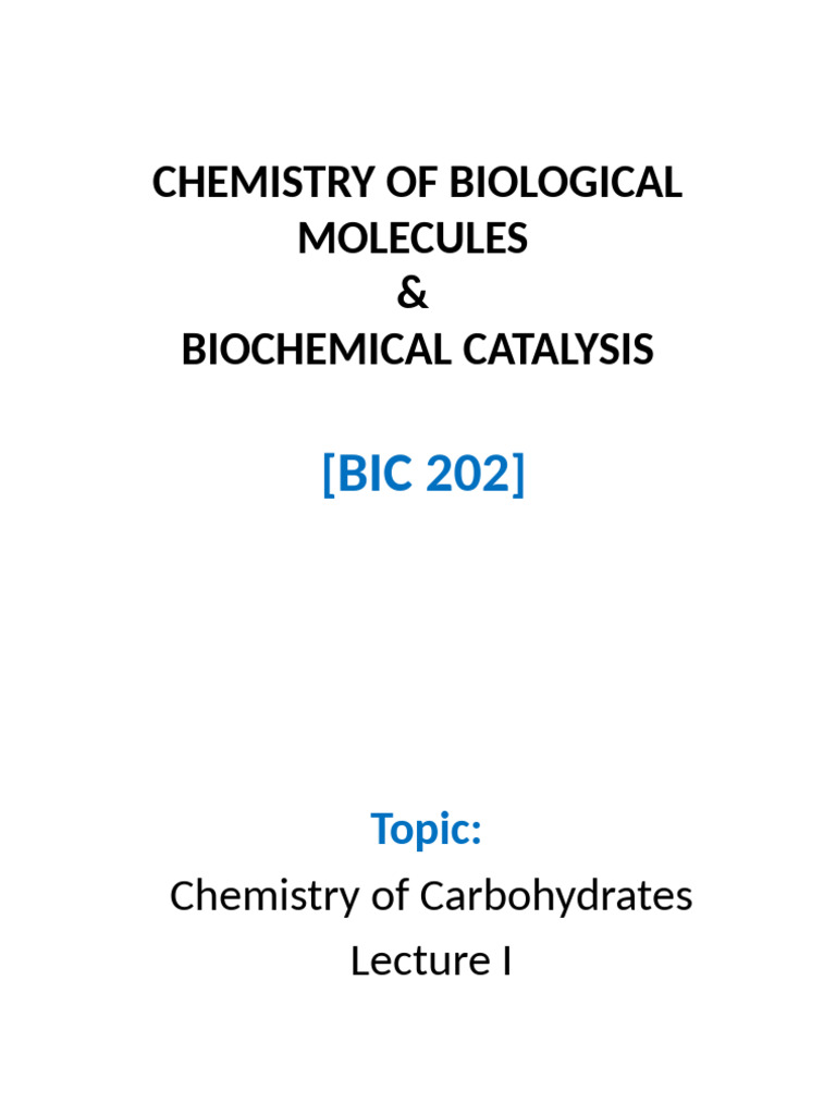 Carbohydrates: Structure and Functions | PDF | Carbohydrates ...