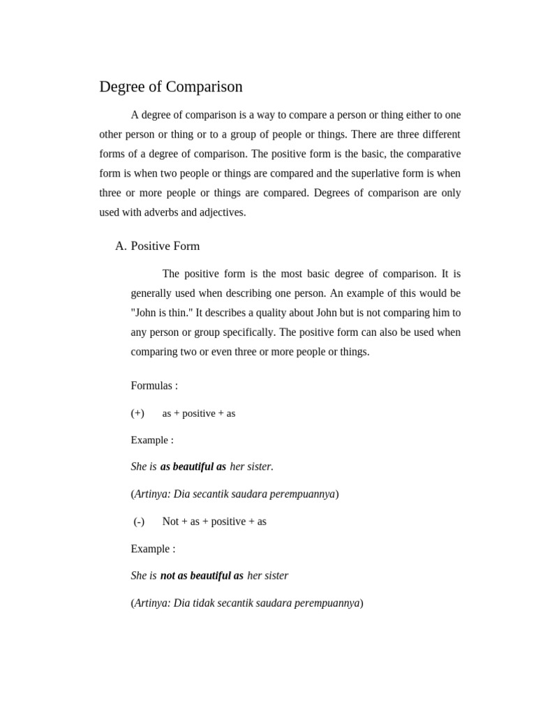 Degree of Comparison Xi | PDF | Linguistics | Linguistic Typology