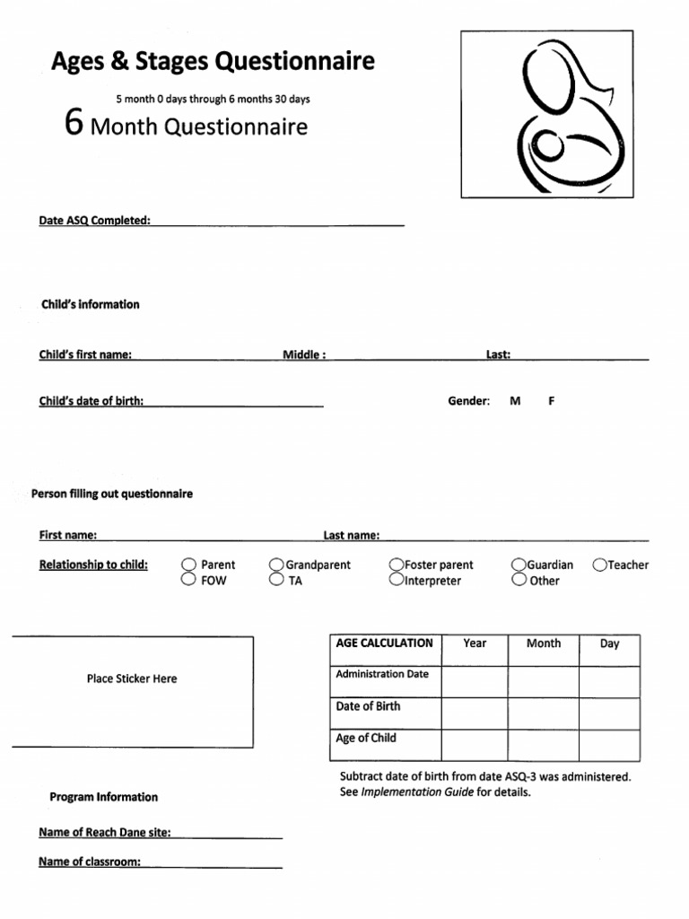 ASQ 3 - 6 Mo Arabic | PDF