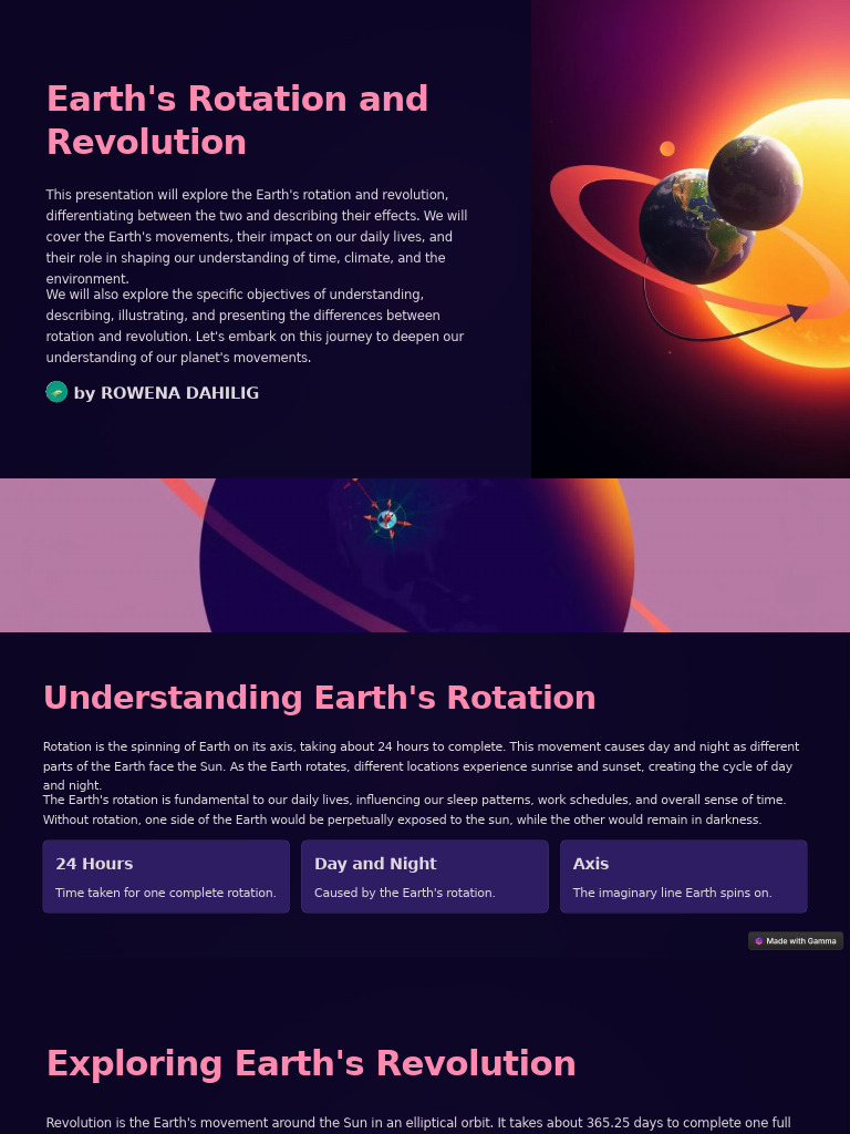 Earths Rotation and Revolution | PDF | Earth | Rotation