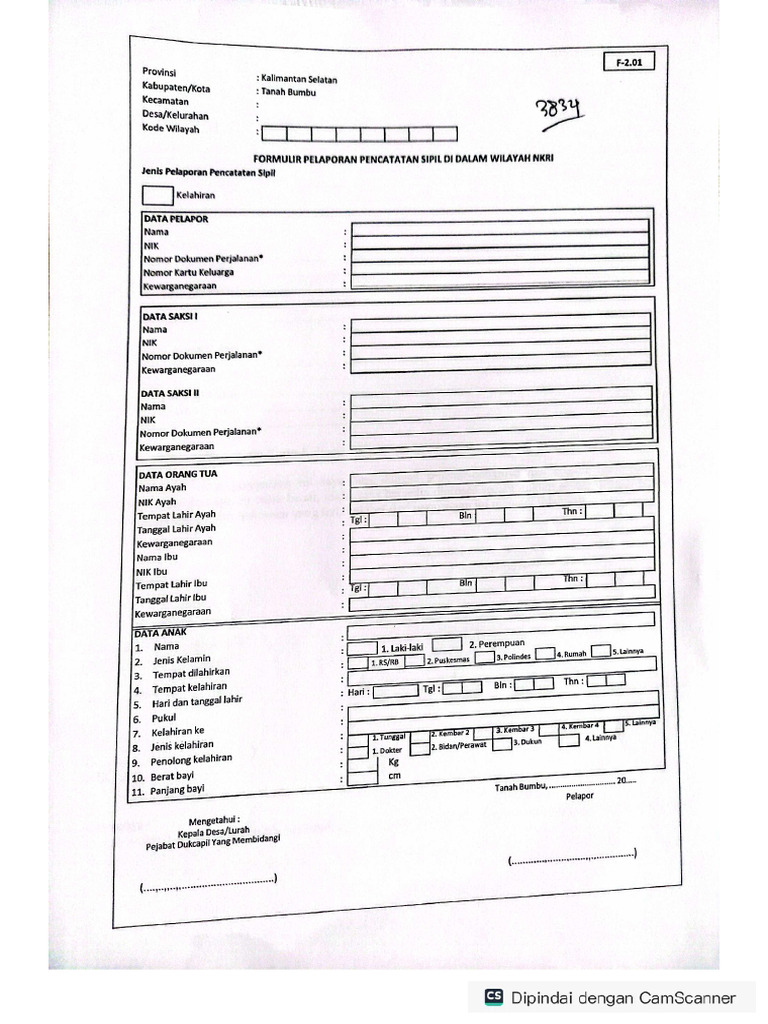 Formulir Ak LHR | PDF