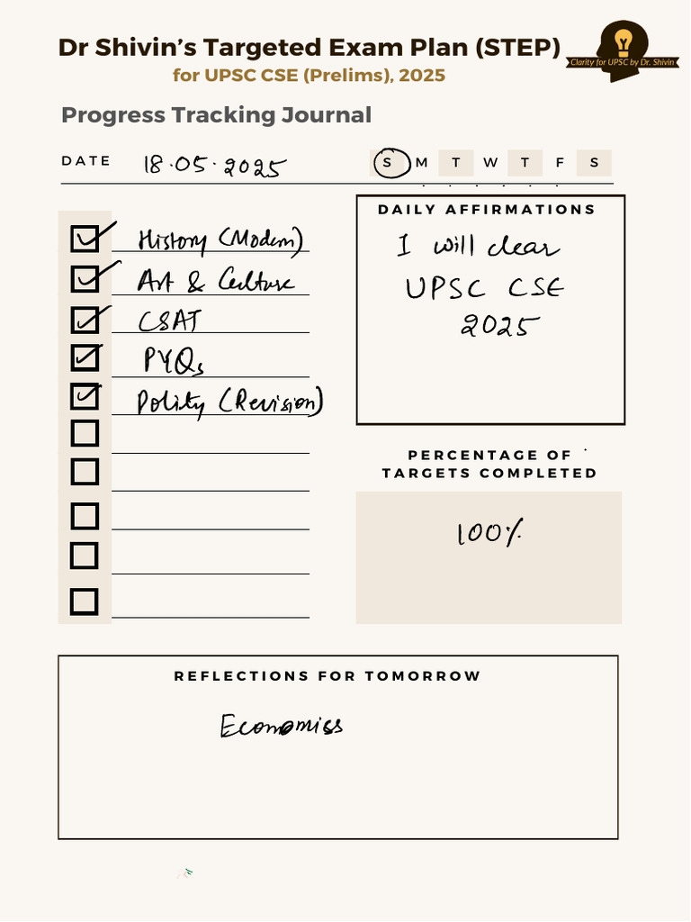 Progress Tracking Journal | PDF