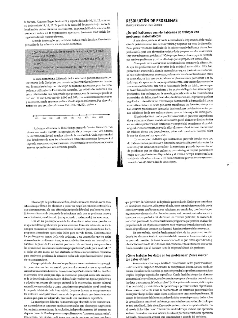 Resolucion de Problemas Escobar y Sancha p57-66 | PDF