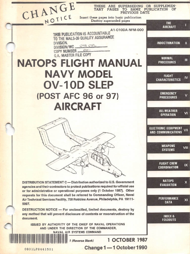 Ov-10d Natops (Revised) (C) | PDF