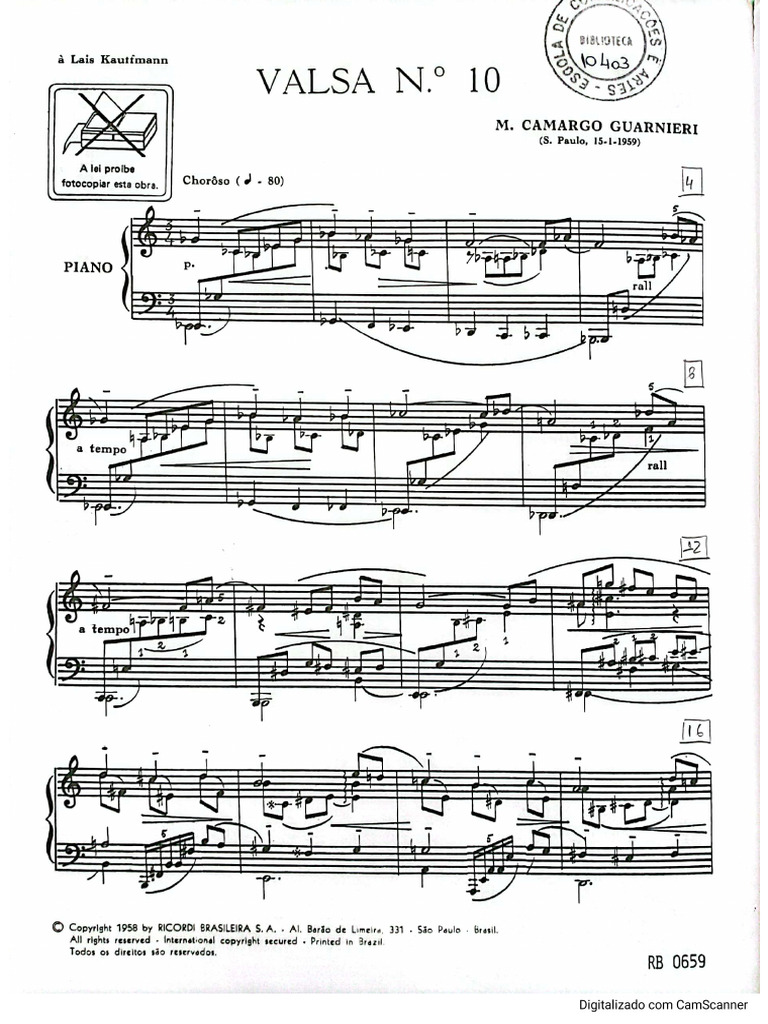 Guarnieri Valsa n10 | PDF