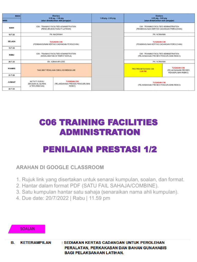 Taklimat Penilaian Prestasi c06 | PDF