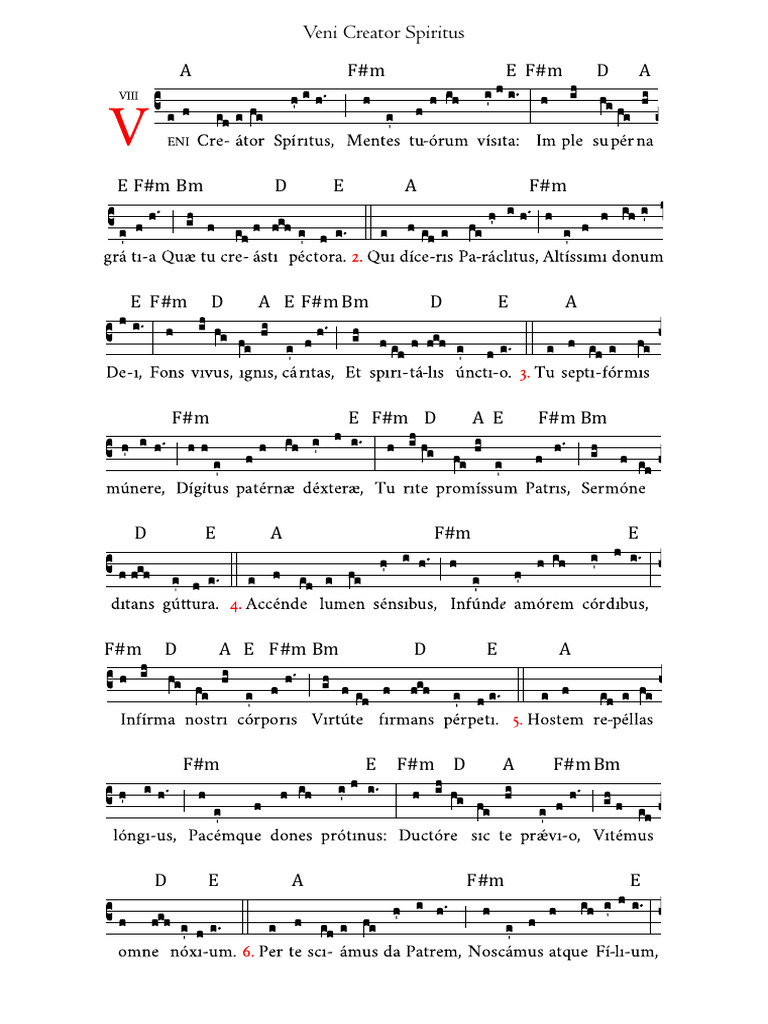 Veni Creator Spiritus | PDF