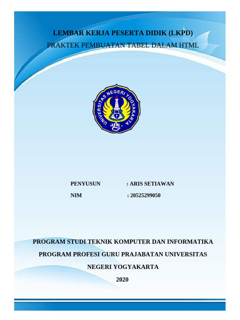 Lkpd-Rpp-Pwpb-Lembar Siap | PDF