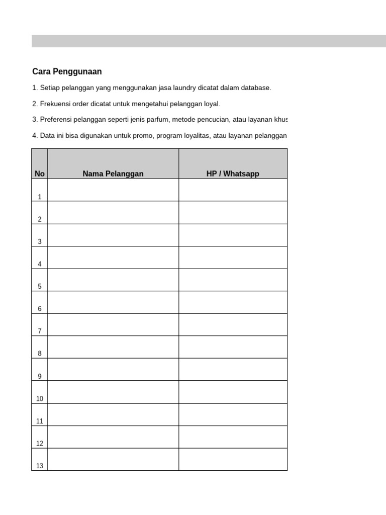 12 Database Pelanggan | PDF
