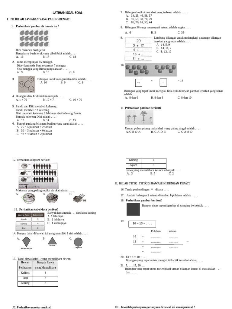 LAT - Soal Matematika | PDF