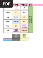 Class 9 Nine Period Timetable 2024-25 | PDF | Natural Sciences | Science