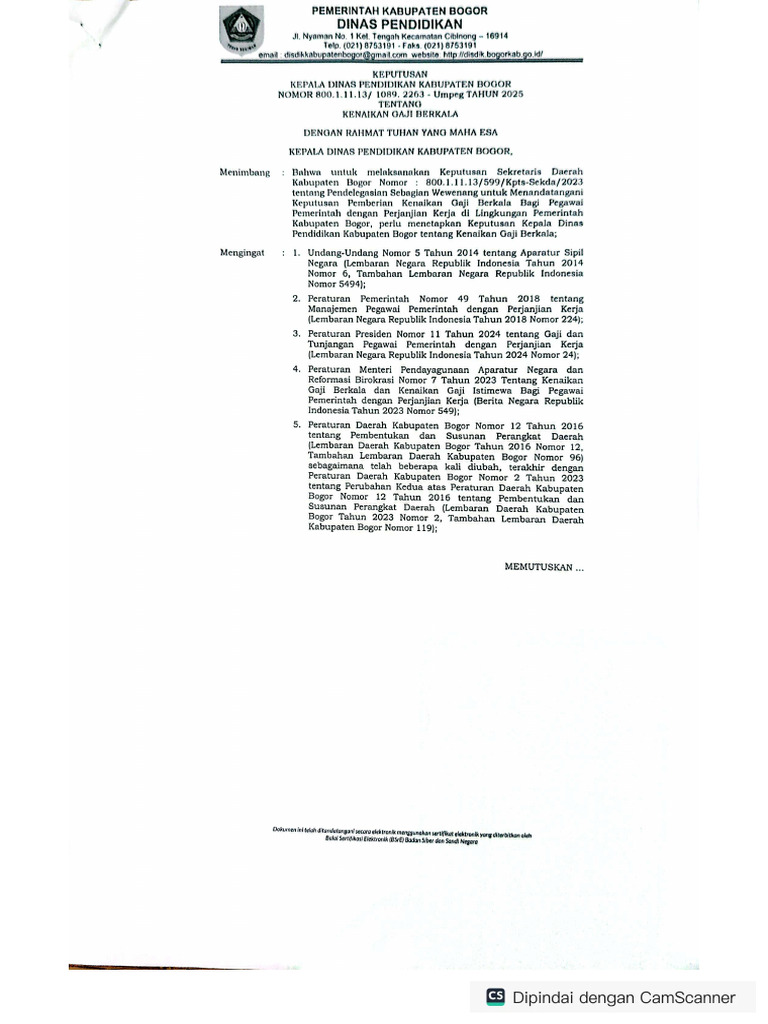 SK KGB Asep Jamaludin | PDF