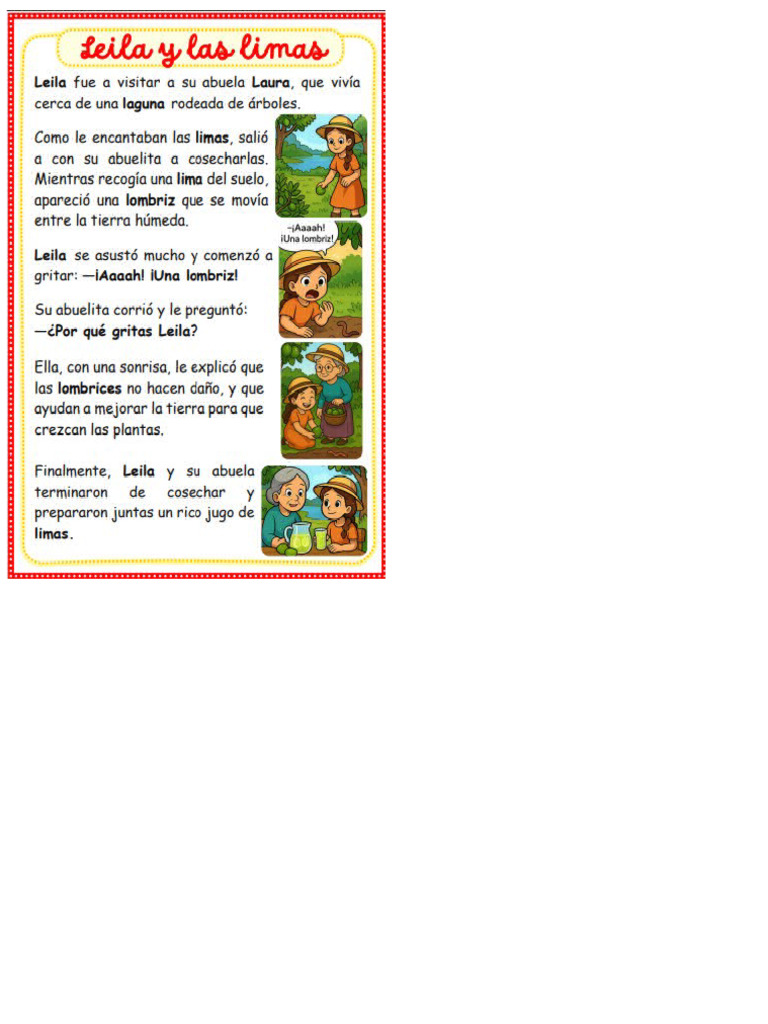 F. Cuento Leila y Las Limas | PDF