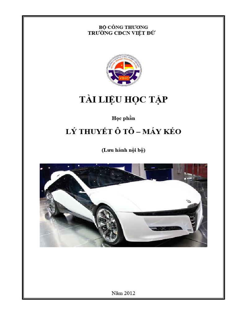 25 Hoc Phan Ly Thuyet o To May Keo 3665 | PDF