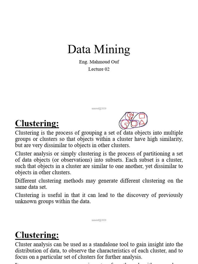 Probability and Statistics Mansoura Day4 | PDF | Statistical Classification | Cluster Analysis