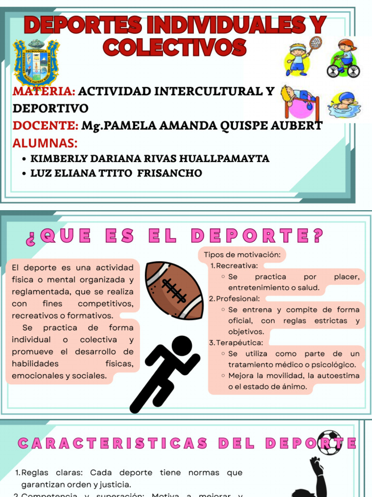 Deportes Individual - Colectivos | PDF