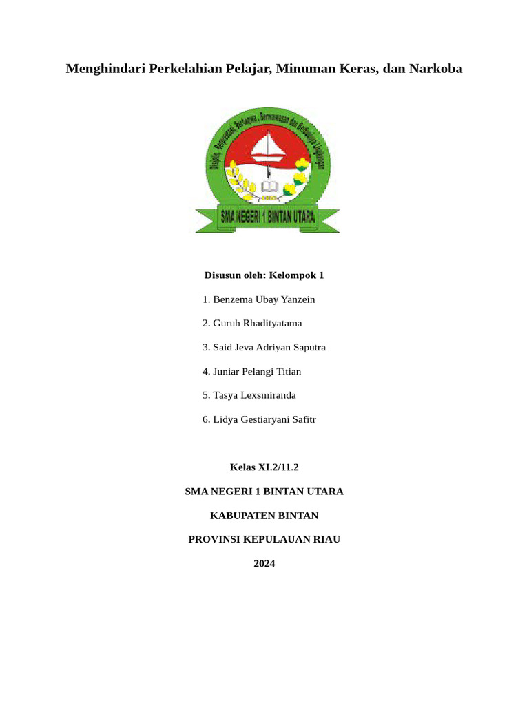 Cegah Perkelahian dan Narkoba di Sekolah | PDF