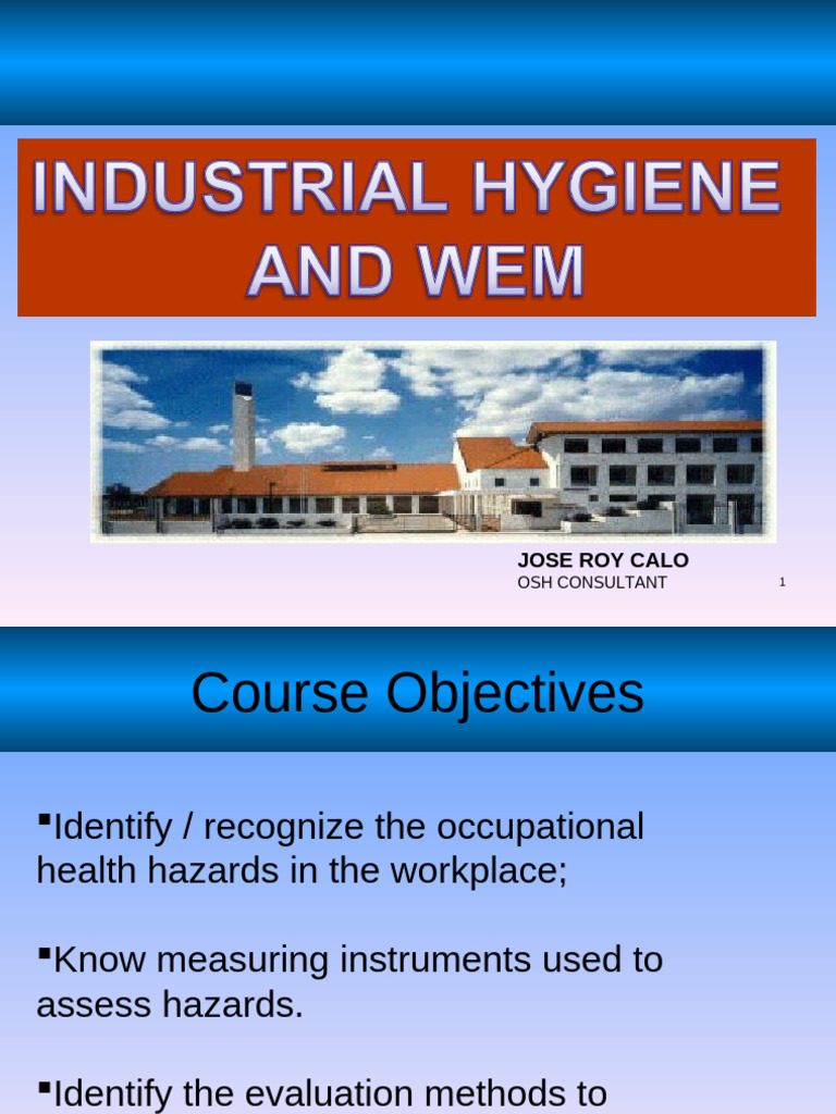 WEM Industrial Hygiene | PDF | Occupational Hygiene | Hazards