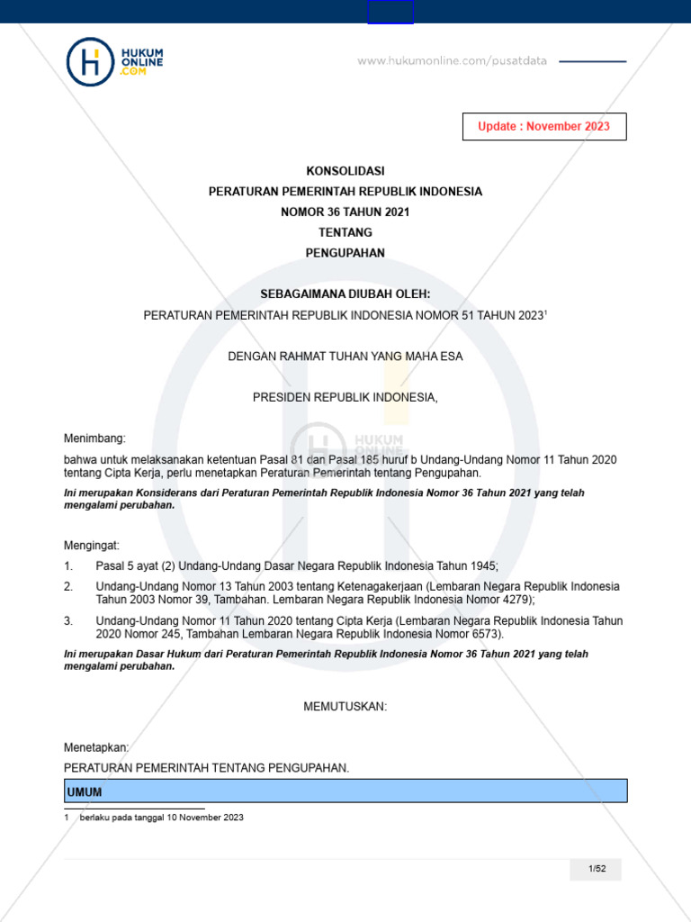 PP No 36 2021 KNS | PDF
