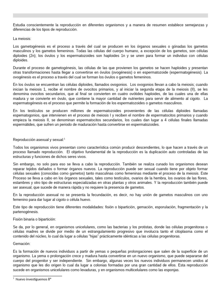 Texto Semana 5 7e | PDF | Reproducción sexual | Reproducción