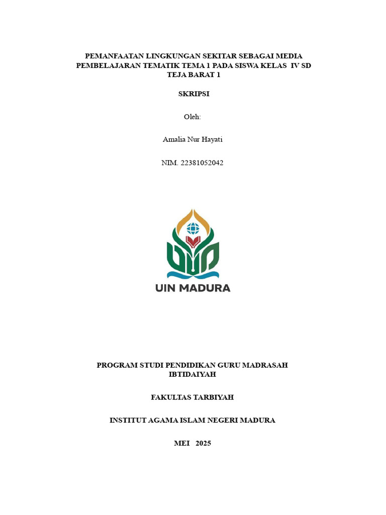 Skripsi Kualitatif Fiks-3 | PDF