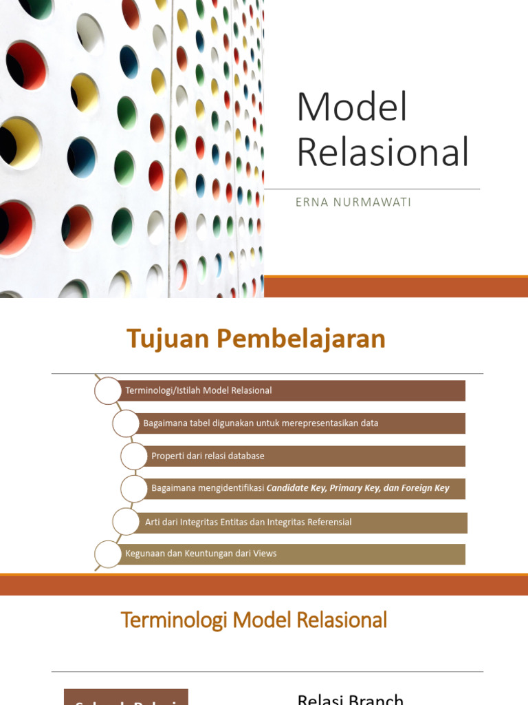Terminologi Model Relasional Database | PDF