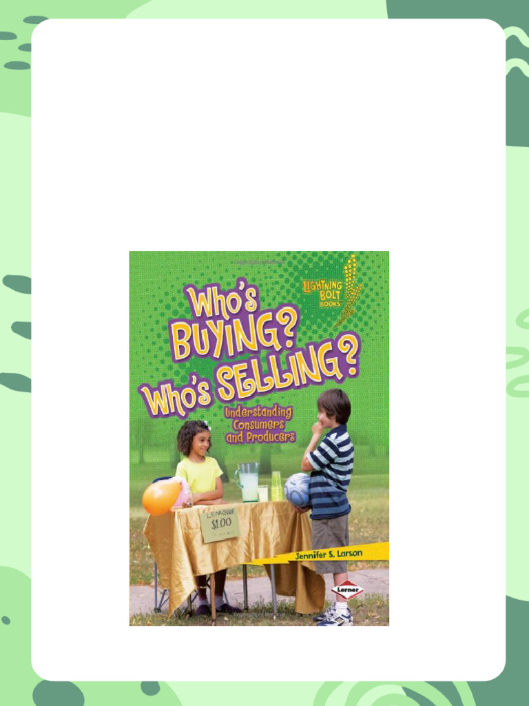 Who S Buying Who S Selling Jennifer S Larson Pdf Download Pdf Prices Goods