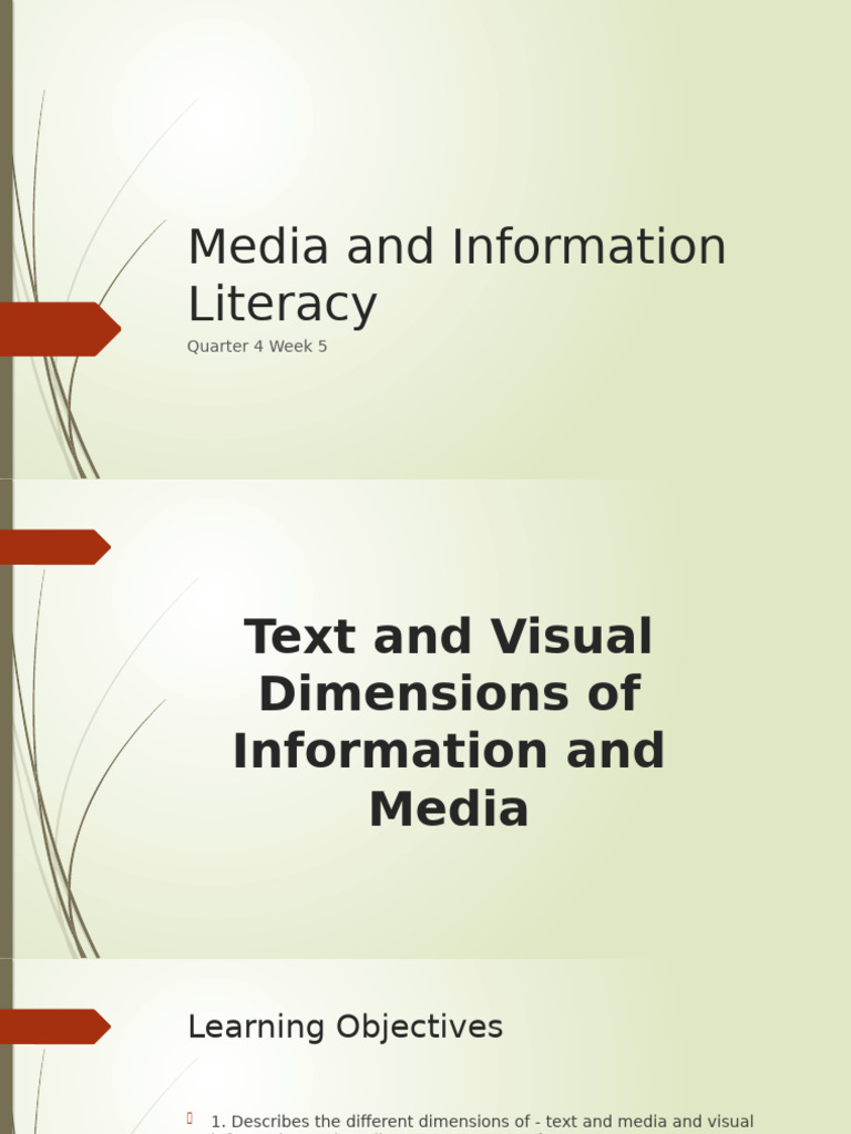 Infographic on Media Literacy Dimensions | PDF | Composition (Visual ...
