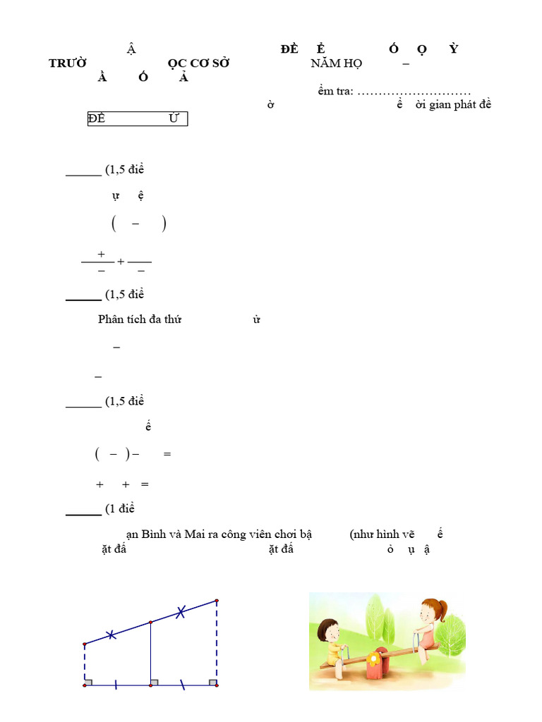 ĐỀ KTCK 1 TOÁN 8 | PDF