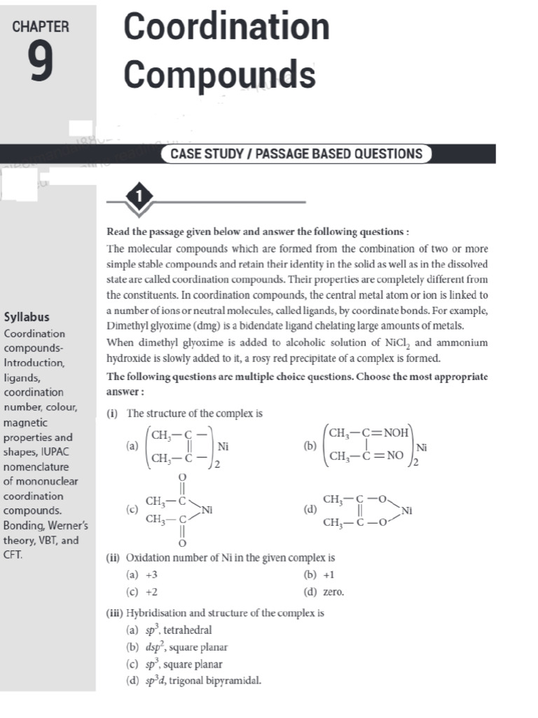 Cordination Compounds | PDF