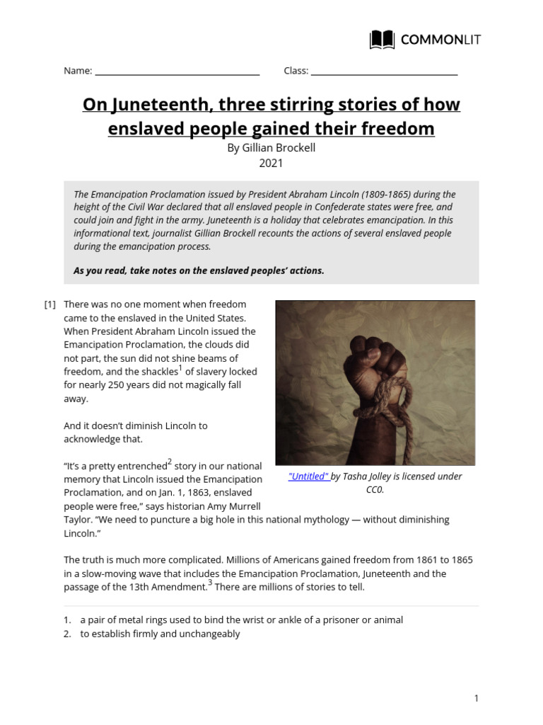 On Juneteenth Three Stirring Stories of How Enslaved People Gained ...