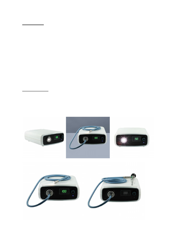 LED Cold Light Source Endoscopy 100W. | PDF